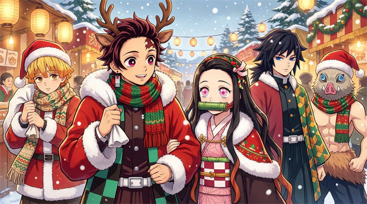 鬼滅之刃聖誕節桌布下載指南：多款角色 4K 高畫質壁紙快速取得